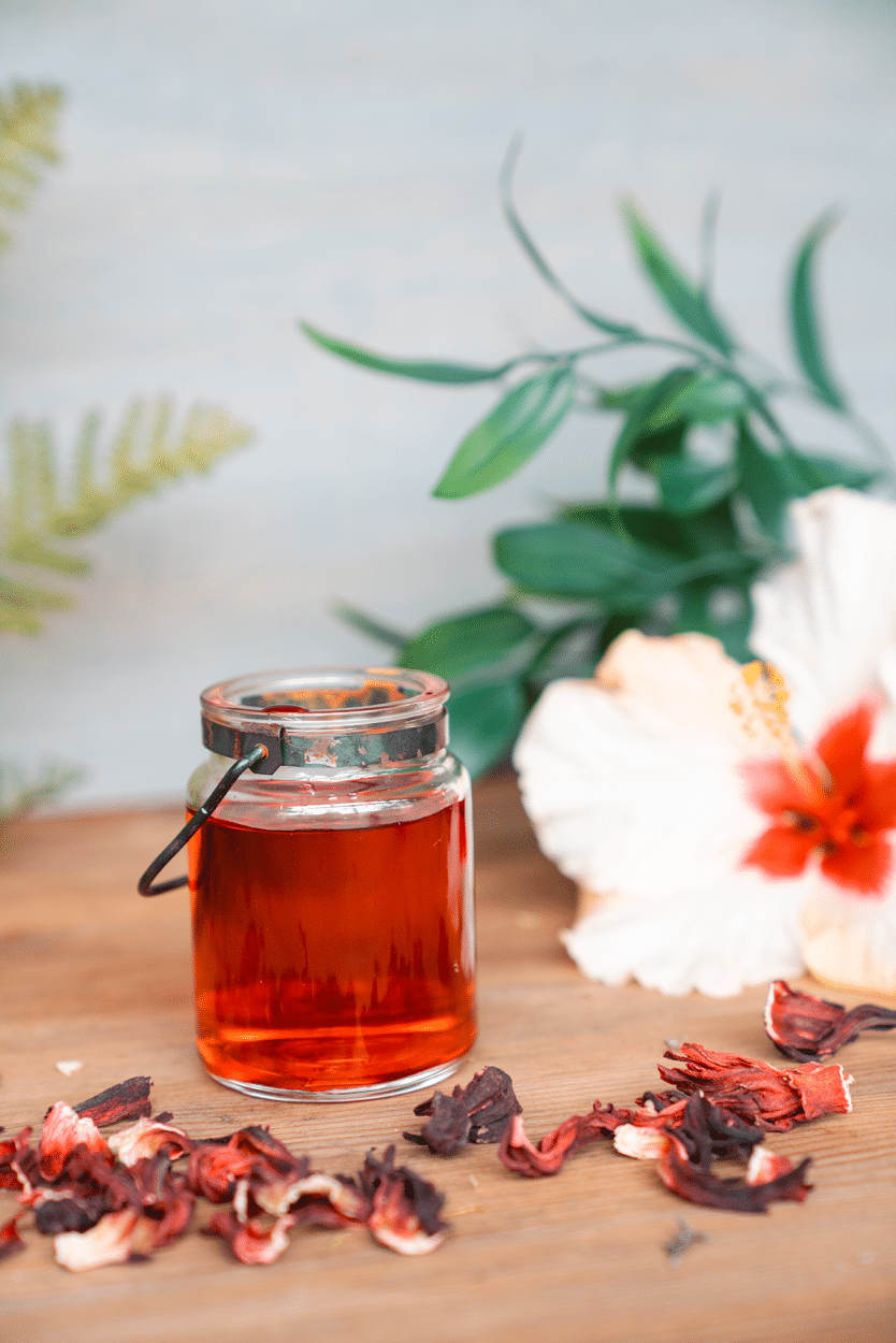 How to Make Hibiscus Simple Syrup for Cocktails & Mocktails