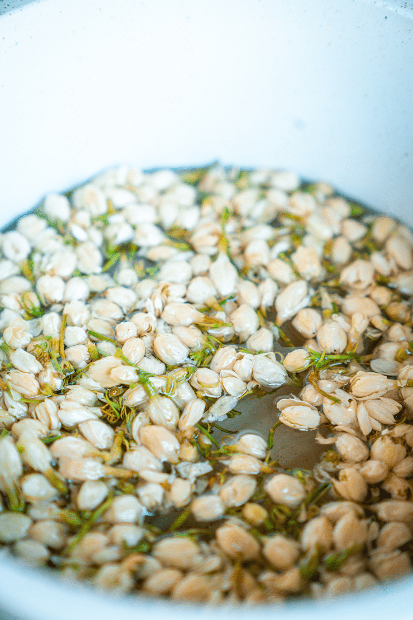 How to Make Jasmine Simple Syrup for Cocktails and Mocktails