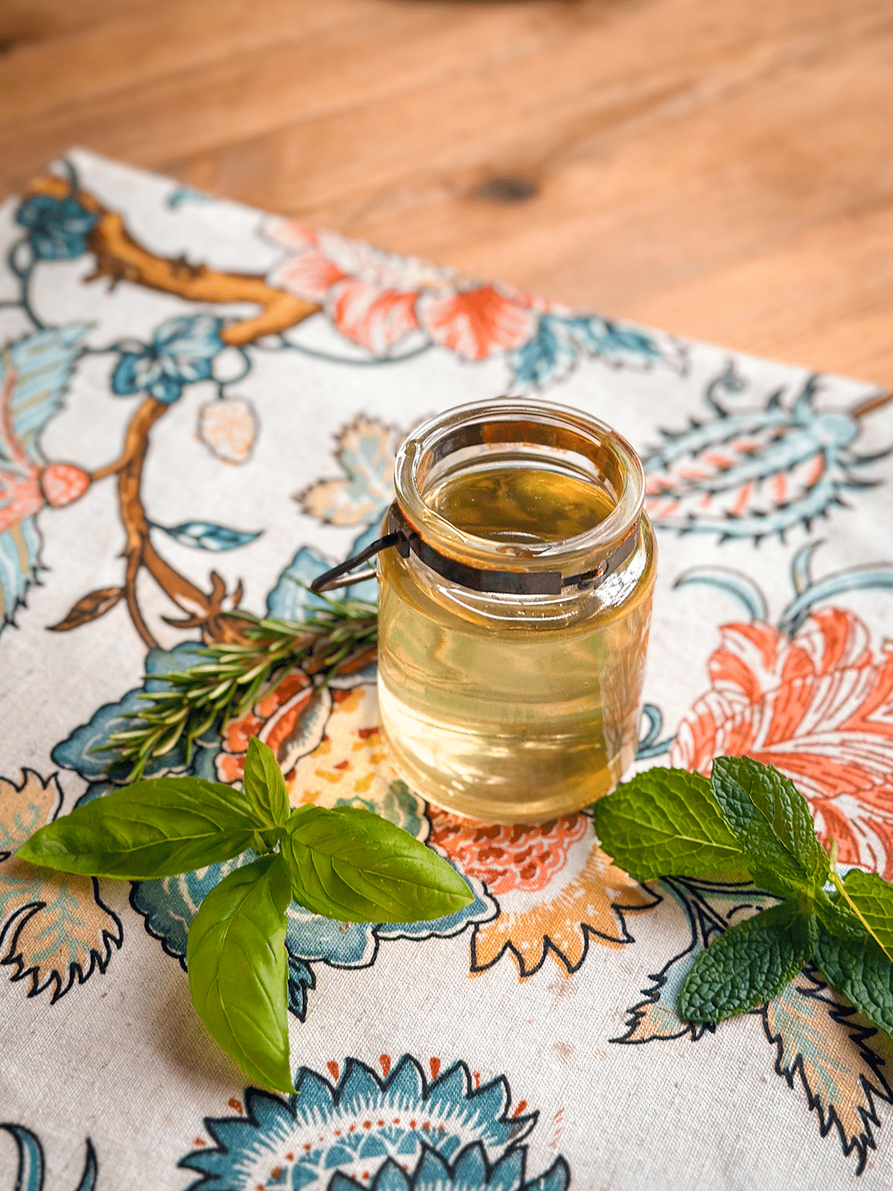 How to Make Emerald Herb Syrup for Cocktails, Teas & Mocktails