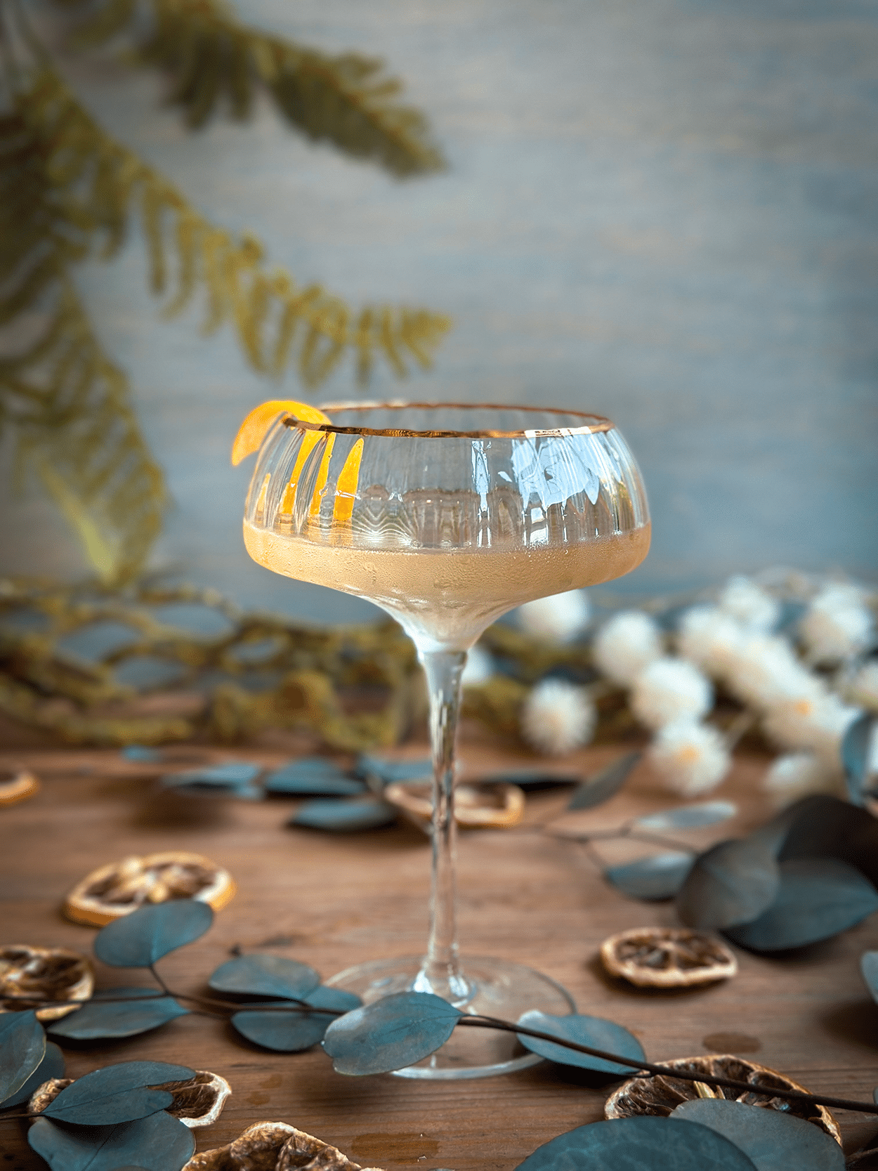 Citrus Grove Martini Recipe with Orange Blossom Syrup