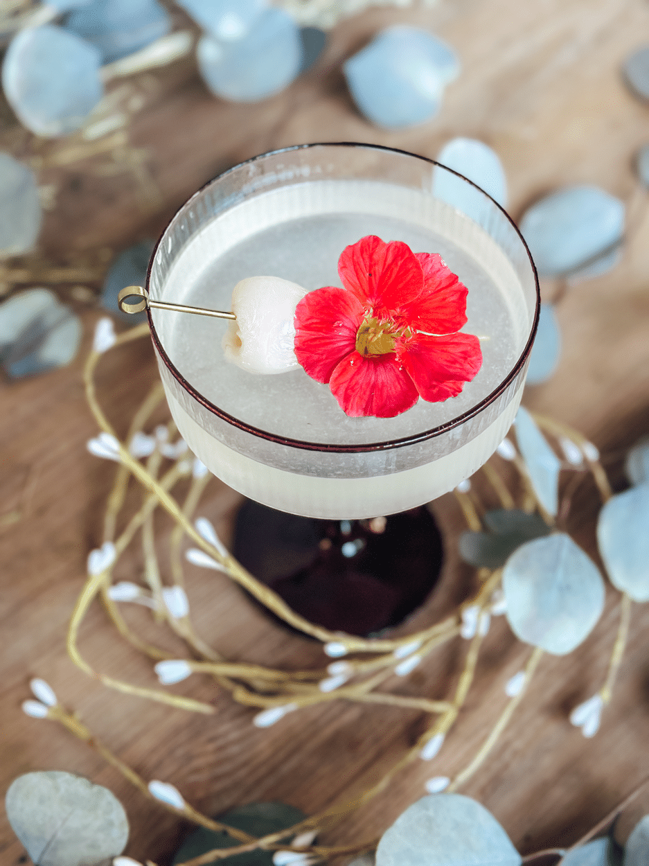 How to Make a Pear Vodka Martini with Lychee and Elderflower